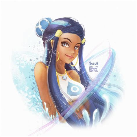 Artstation [fan Art] Nessa Pokemon Sword And Shield