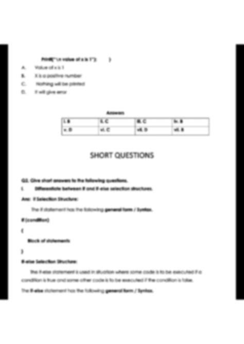 Solution Conditional Control Structure Exercise Computer 01 Studypool