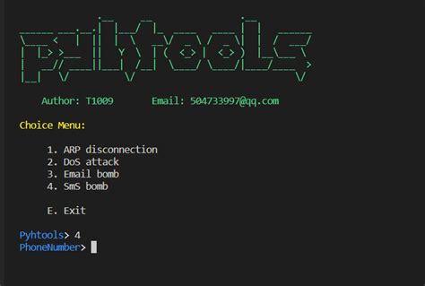 GitHub T Pyhtools 基于python nmap scapy socket等库实现的可对目标主机进行dos攻击 局域网内arp断网攻击短信轰炸邮箱轰炸