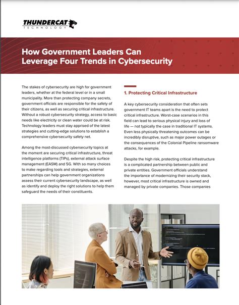 How Government Leaders Can Leverage Four Trends In Cybersecurity