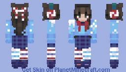 Captainsparklez Mcc Snow Down Cerulean Candy Canes Minecraft Skin