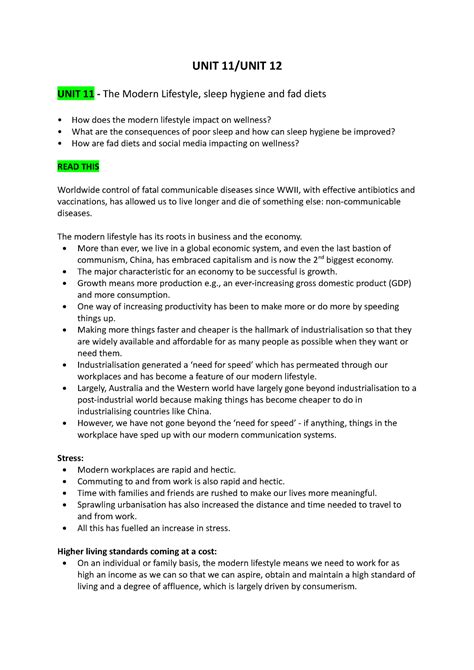 Unit 11 12 Unit 11 12 Summary Of Course Notes And Activities Unit 11 Unit 12 Unit 11 The