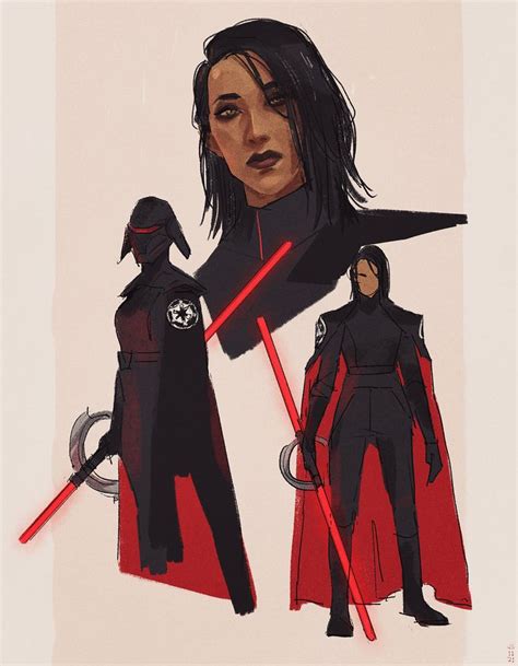 Oifaaa Star Wars Character Design Female Second Sister Fanart Star