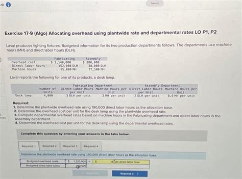 Solved Exercise 17 9 Algo Allocating Overhead Using