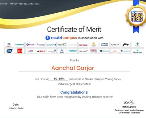 Achievement Naukricampus Youngturks Skillsmatter Garjar Aanchal