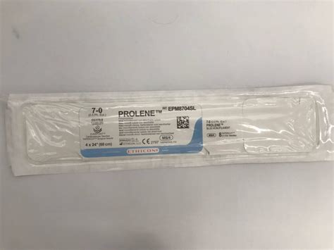 Ethicon Epm8704sl Prolene Blue Monofilament Non Absorbable Suture 7 0 Cc175 8 9 3mm Tapercut