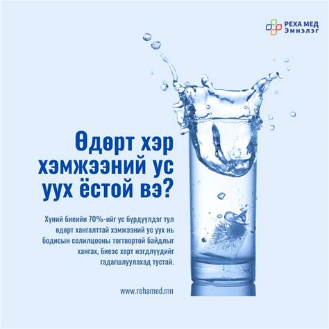 Өдөрт Хэр Хэмжээний Ус Уух Ёстой Вэ Rehamed