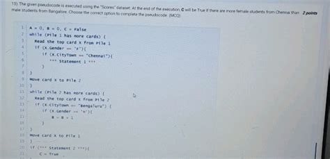 10 The Given Pseudacode Is Execuled Using The Studyx