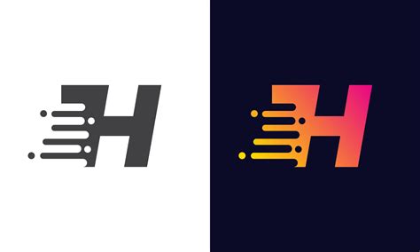 Letter H Logo Fast Speed Quick Energy Drop Icon Speed Logotype Element 17209653 Vector Art At