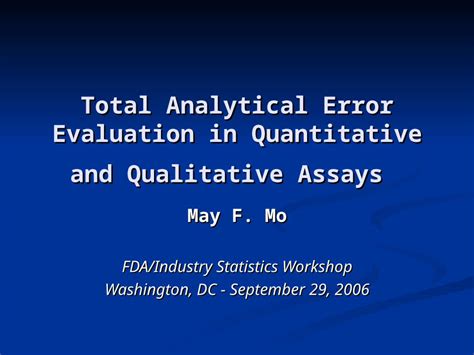 ppt total analytical error evaluation in quantitative and qualitative
