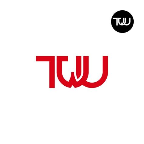 Premium Vector Letter Twu Monogram Logo Design