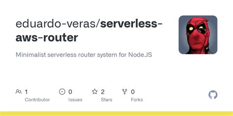 github eduardo veras serverless aws router minimalist serverless