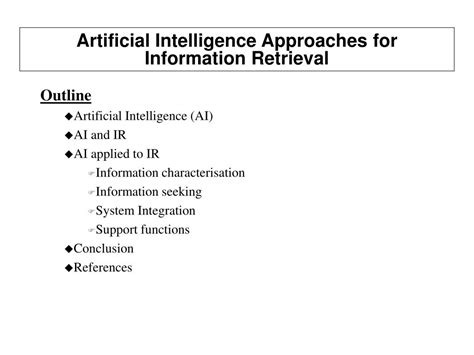 Ppt Artificial Intelligence Approaches For Information Retrieval Powerpoint Presentation Id