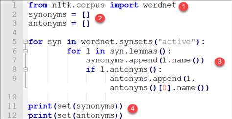 Nltk Wordnet Find Synonyms From Nltk Wordnet In Python