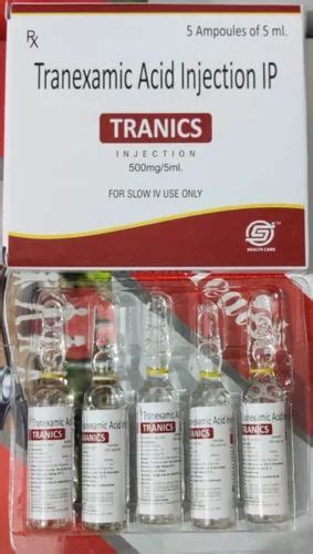 Tranexamic Acid 500mg 5ml Injection At ₹ 25piece Tranexamic Acid