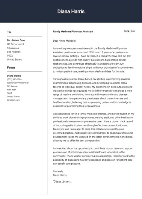 11 Physician Assistant Cover Letter Examples With Writing Tips For 2025