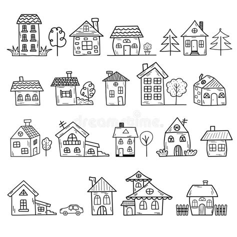 Different Types Houses Stock Illustrations 108 Different Types Houses