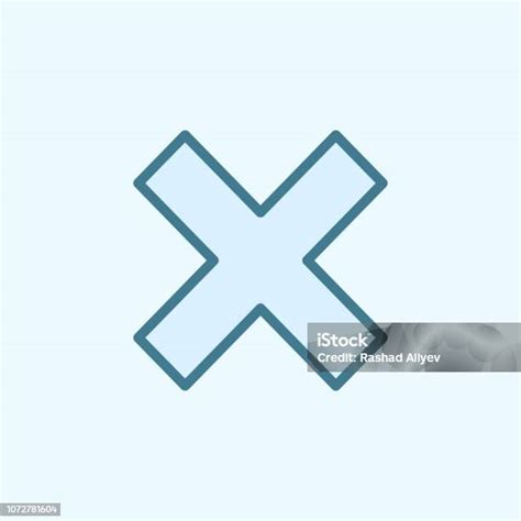 곱하기 기호 필드 개요 아이콘입니다 2 색상 간단한 아이콘의 요소입니다 웹사이트 디자인 및 개발 응용 프로그램 개발에 대 한 얇은 라인 아이콘 프리미엄 아이콘 거절에 대한