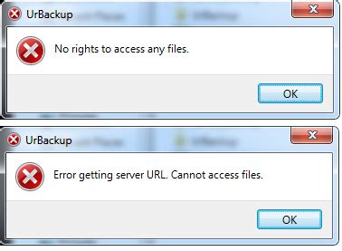 Restore Fails No Rights To Access Any Files Error Getting Server