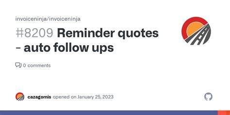 Reminder Quotes Auto Follow Ups · Issue 8209 · Invoiceninjainvoiceninja · Github