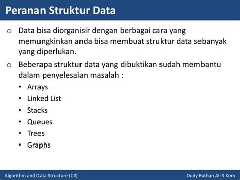 Algorithm And Data Structure Pengantar Pptx