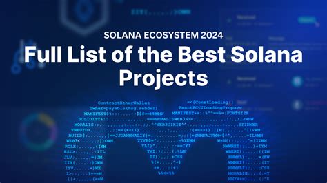 Solana Ecosystem 2024 Full List Of The Best Solana Projects Moralis