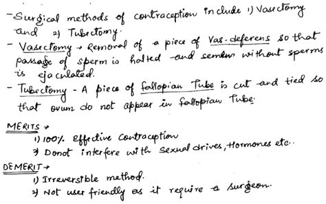 Write Short Note On 1 Vasectomy 2 Tubectomy [defination Advantages