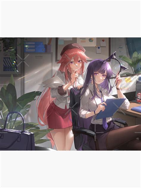 Cute Raiden Shogun Yae Miko Genshin Impact Sticker For Sale By