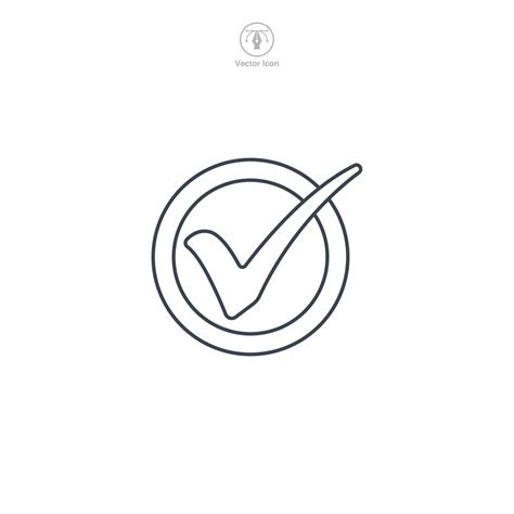 Check Mark Icon A Simple Yet Powerful Vector Illustration Of A Check Mark Symbolizing