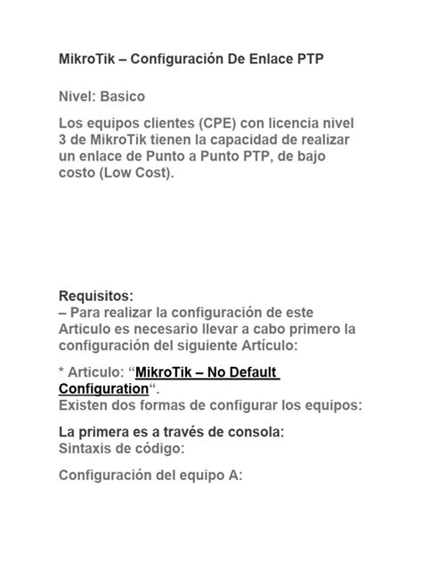 Mikrotik Ptp Conexion 021520 Pdf