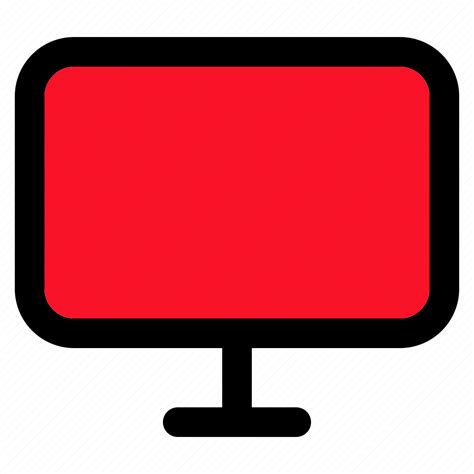 Monitor Computer Screen Tv Icon Download On Iconfinder