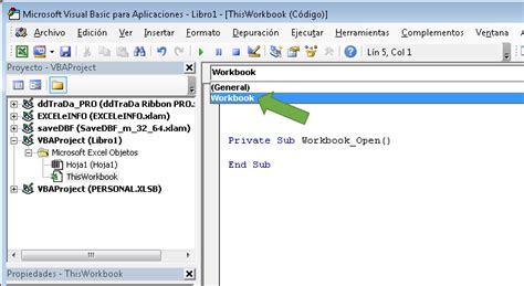 ejecutar macros al iniciar archivo de excel