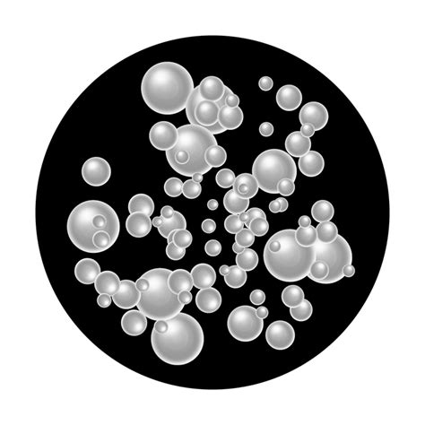 Bandw Gobo Floating Bubbles