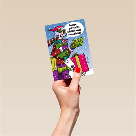 Personalised And Editable Funny Christmas Card For Him Hallmark