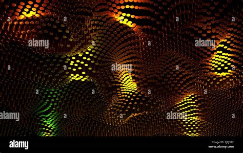 Abstract Loopable Animation With Slowly Flowing Waves Of Particles Design Sci Fi And