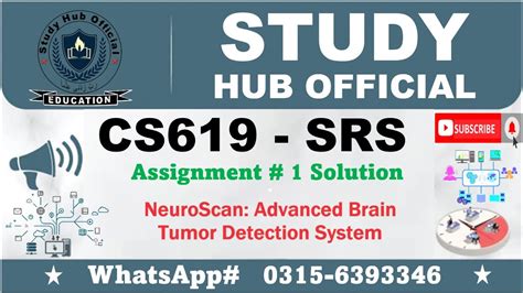 Cs619 Assignment 1 Srs Solution Neuroscan Advanced Brain Tumor
