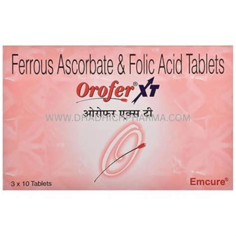 Orofer Xt Tab Pack Size 110 Tablets At ₹ 317box In Nagpur Id 2857590883012