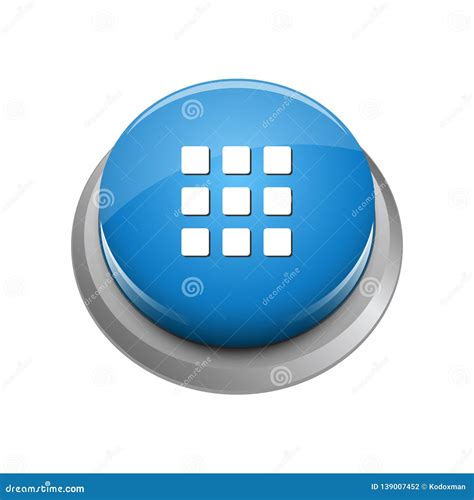 Modern Apps 9 Grid Menu Icon Button Logo Stock Vector Illustration Of