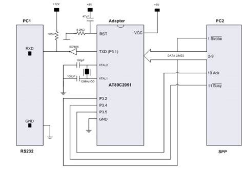 Circuit Diagram For Parallel Port Circuit Diagram