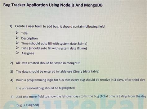 Bug Tracker Application Using Nodejs And Mongodb 1