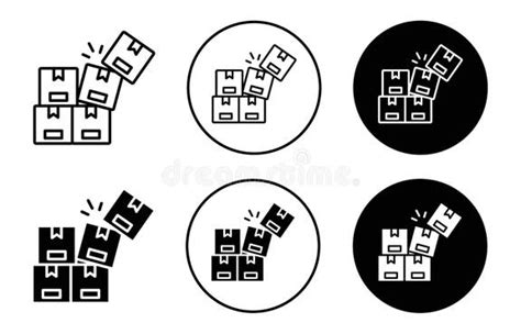 Overflow Shipment Icon Stock Vector Illustration Of Editable 325375235