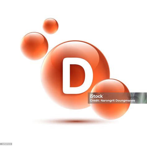 물방울 비타민 D 레드와 구조 자연의 화학 공식과 복잡한 비타민 용액 뷰티 트리트먼트 영양 스킨 케어 디자인 화장품에 대한 의료 및 과학적 개념 벡터 비타민에 대한 스톡