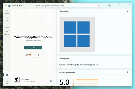 windows app runtime store product detail page looks like malware