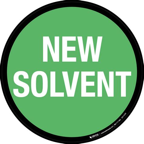 New Solvent Floor Sign Creative Safety Supply