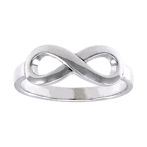 Sterling Silver Infinity Band Eternal Love Ring Silver Insanity
