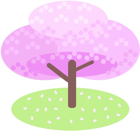 かわいい桜の木のイラスト コピペできる無料イラスト素材展