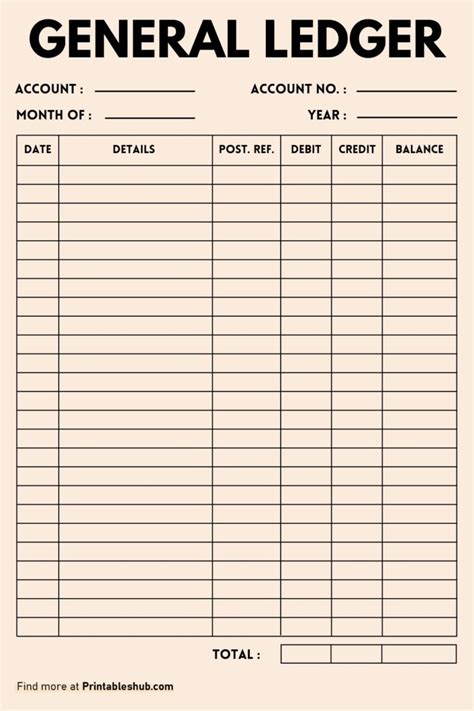 Printable Blank Ledger Sheets At Janie Davis Blog