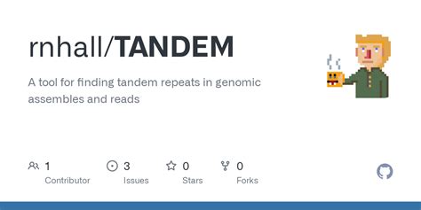 Github Rnhalltandem A Tool For Finding Tandem Repeats In Genomic Assembles And Reads