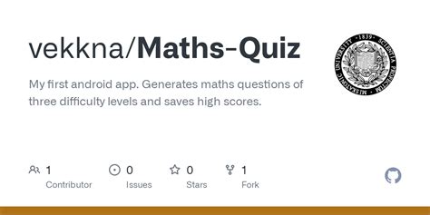 Github Vekknamaths Quiz My First Android App Generates Maths Questions Of Three Difficulty