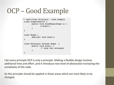 Improving Software Quality Using Object Oriented Design Principles Ppt